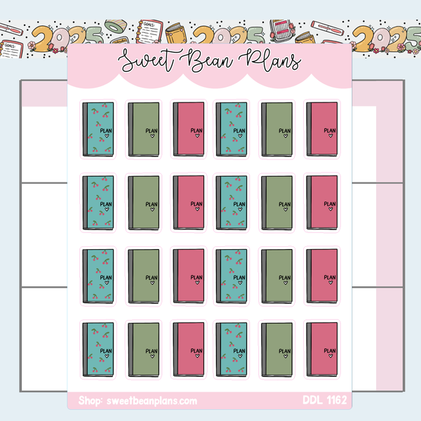 Weeks Planner Doodles Vinyl Planner Stickers | Ddl 1162 – Sweet Bean Plans
