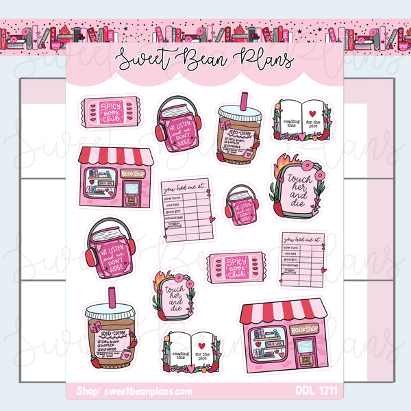 Smut Doodles Vinyl Planner Stickers | Ddl 1211 – Sweet Bean Plans