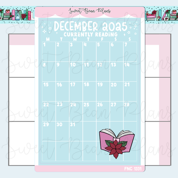 December Reading Calendar 2025 Vinyl Planner Stickers | Fnc 1331 ...