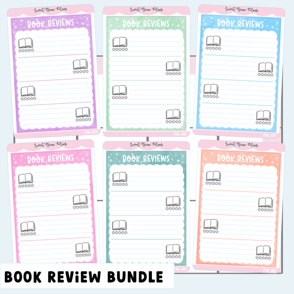 Book Review Bundle (6 Pages) – Sweet Bean Plans