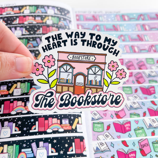 The Bookstore Premium Vinyl Die Cut – Sweet Bean Plans