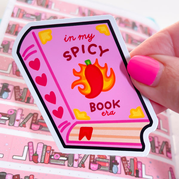 Spicy Book Era Vinyl Die Cut Sticker – Sweet Bean Plans