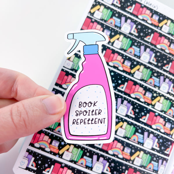 Book Spoiler Repellent Premium Vinyl Sticker – Sweet Bean Plans