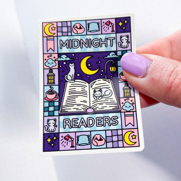 Midnight Pages Bookish Vinyl Die Cut Sticker – Sweet Bean Plans