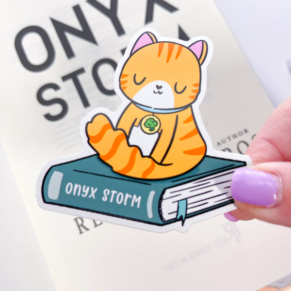 Broccoli Cat Vinyl Die Cut Sticker | Onyx Storm OFFICIALLY LICENSED ...