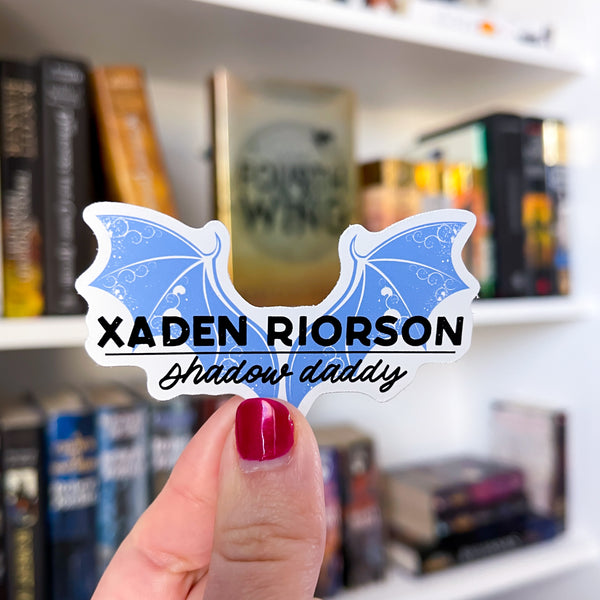 Xaden Shadow Daddy Vinyl Sticker | Fourth Wing OFFICIALLY LICENSED ...