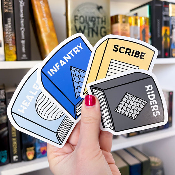 Fourth Wing Quadrant Books Vinyl Sticker | Fourth Wing OFFICIALLY LICE ...