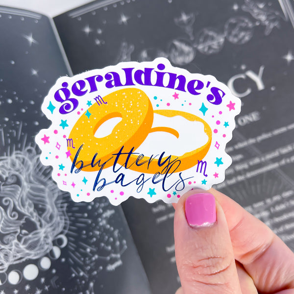 Geraldine's Buttery Bagels Vinyl Sticker | Zodiac Academy OFFICIALLY L ...