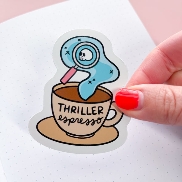 Thriller Espresso Vinyl Die Cut Sticker – Sweet Bean Plans