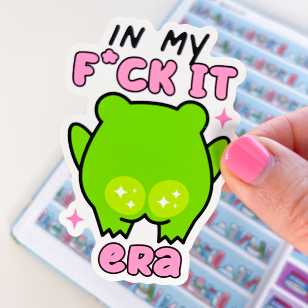 Eff It Era Vinyl Die Cut Sticker – Sweet Bean Plans
