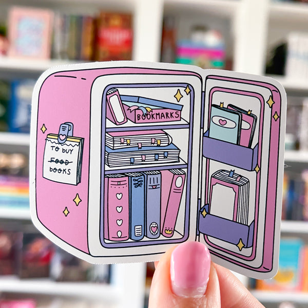 Book Fridge Vinyl Die Cut Sticker – Sweet Bean Plans