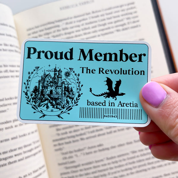 Aretia's Revolution Card Vinyl Die Cut Sticker | Iron Flame OFFICIALLY ...