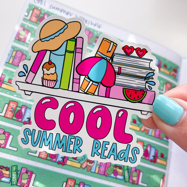 Cool Summer Reads Vinyl Die Cut Sticker – Sweet Bean Plans