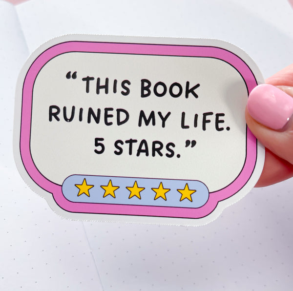 Five Star Books Vinyl Die Cut Sticker – Sweet Bean Plans