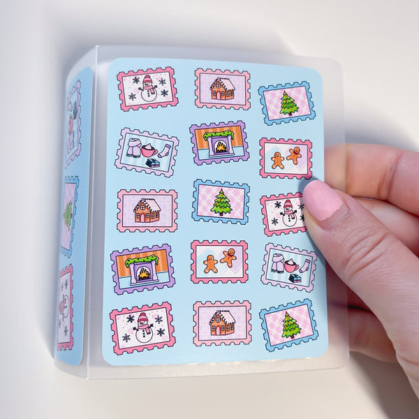 Winter Stamps TINY Sticker Album – Sweet Bean Plans