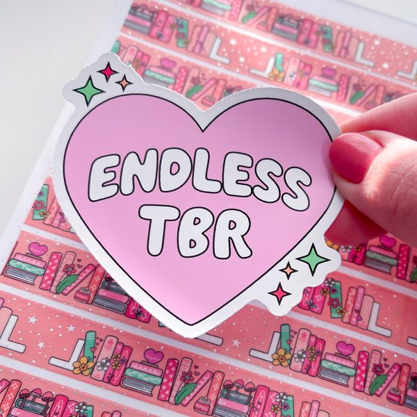 Endless TBR Vinyl Die Cut Sticker – Sweet Bean Plans
