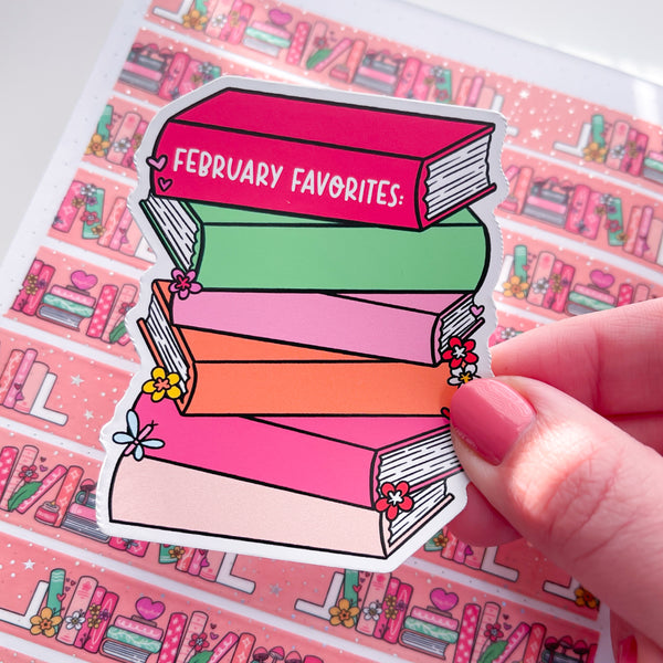 February Favorites 2025 Vinyl Die Cut Sticker – Sweet Bean Plans