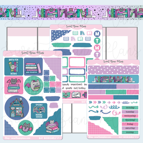 Bat Bookshelf Journaling Kit – Sweet Bean Plans