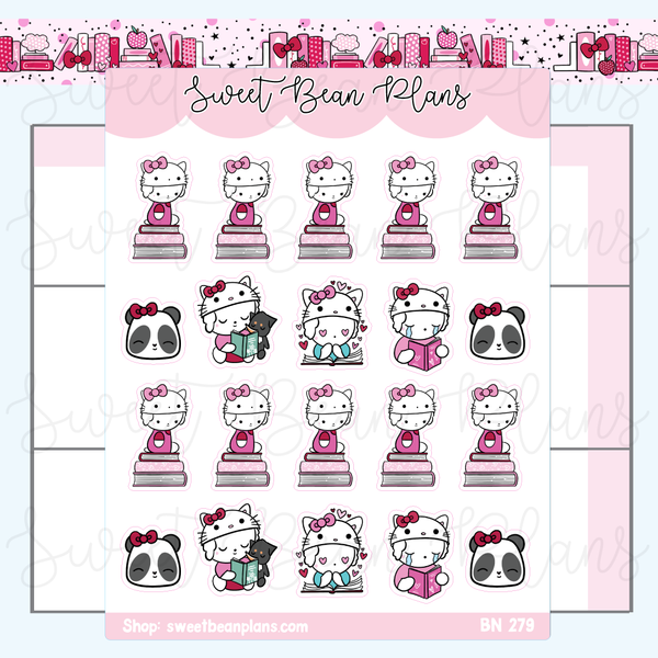 Hello Bean Reads Vinyl Planner Stickers | Bn 279 – Sweet Bean Plans