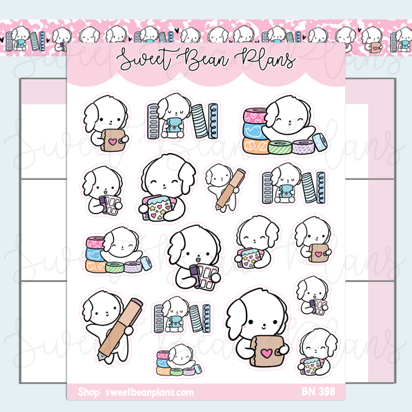 Stationery Bean Vinyl Planner Stickers | Bn 398 – Sweet Bean Plans