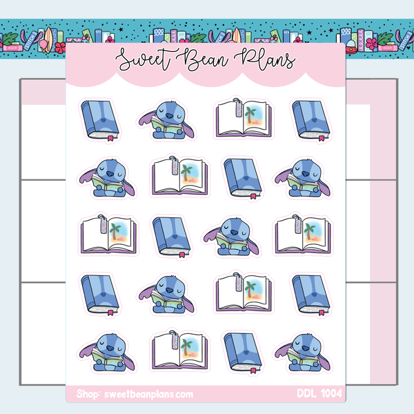 Stitch Books Vinyl Planner Stickers | Ddl 1004 – Sweet Bean Plans