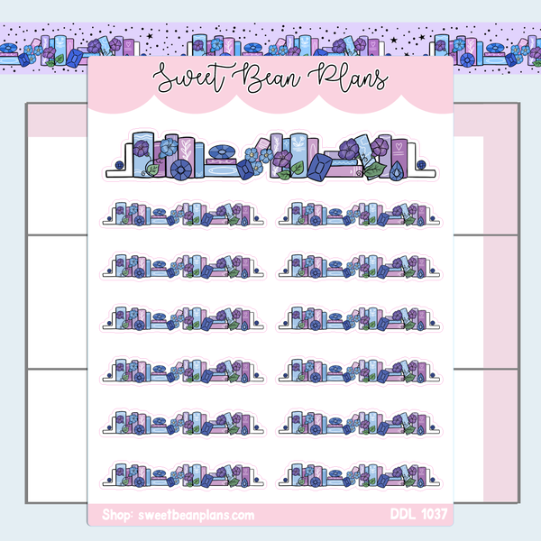 September 2024 Bookshelf Vinyl Planner Stickers | Ddl 1037 – Sweet Bean ...