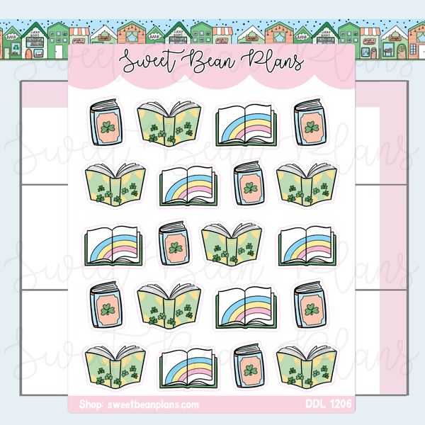 St. Patrick's Books Vinyl Planner Stickers | Ddl 1206 – Sweet Bean Plans