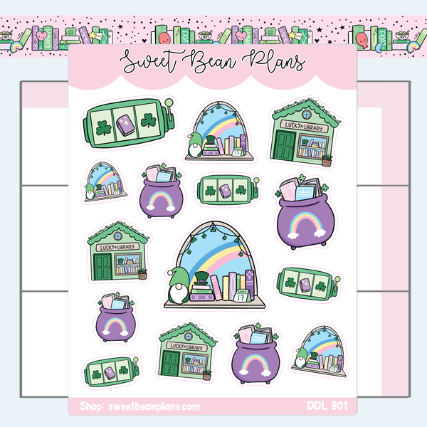 Lucky Doodles Vinyl Planner Stickers | Ddl 901 – Sweet Bean Plans