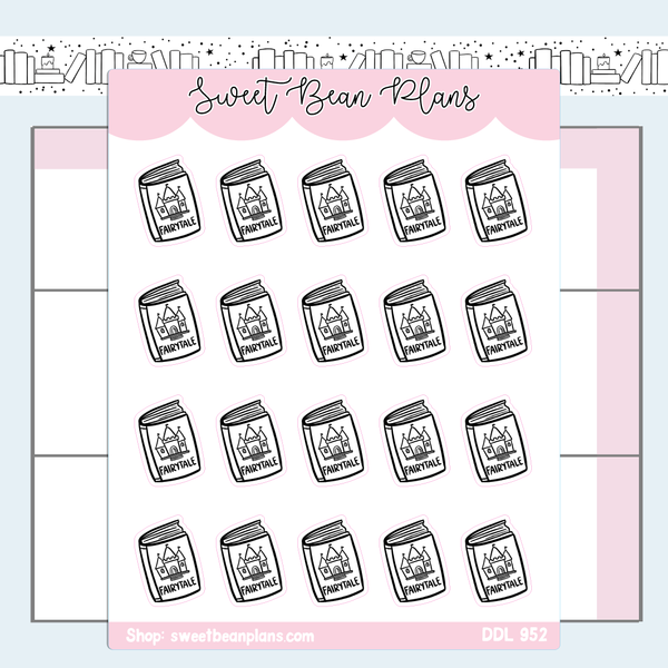 Fairytale Book Icons Vinyl Planner Stickers | Ddl 952 – Sweet Bean Plans