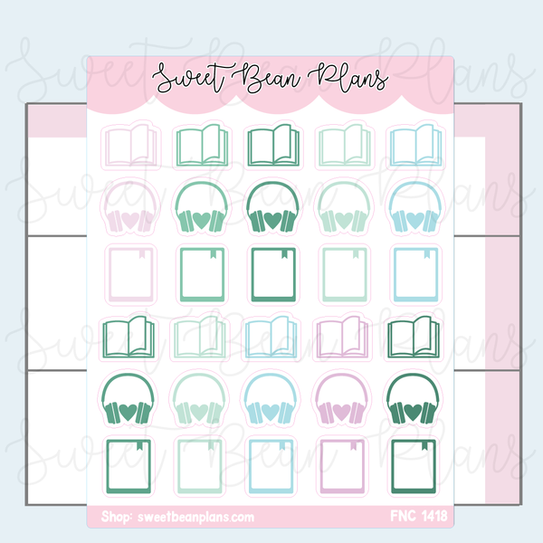 February 2026 Reading Format Stickers | Fnc 1418 – Sweet Bean Plans