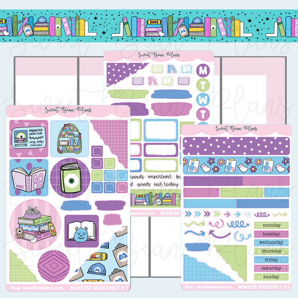 Monsters Bookshelf Journaling Kit – Sweet Bean Plans