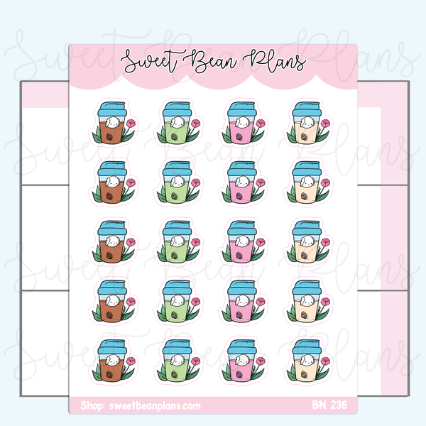 Shaker Bottle Beans Vinyl Planner Stickers | Bn 236 – Sweet Bean Plans