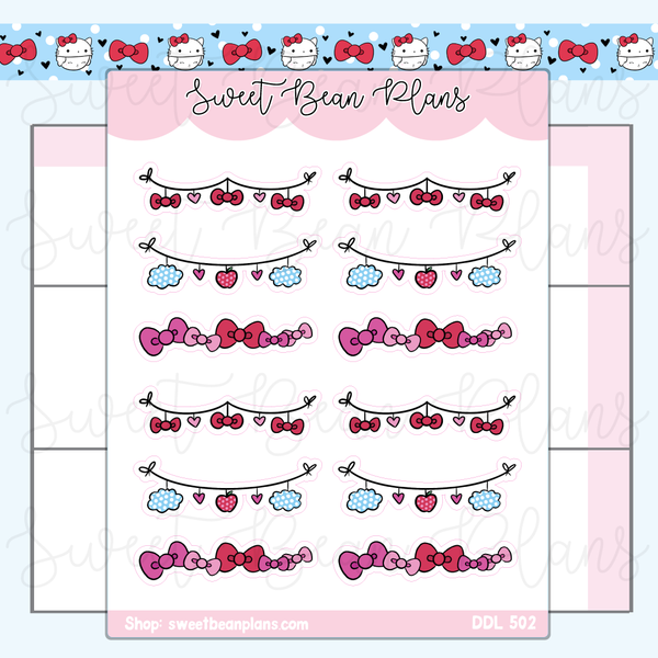 Hello Banners Vinyl Planner Stickers | Ddl 502 – Sweet Bean Plans