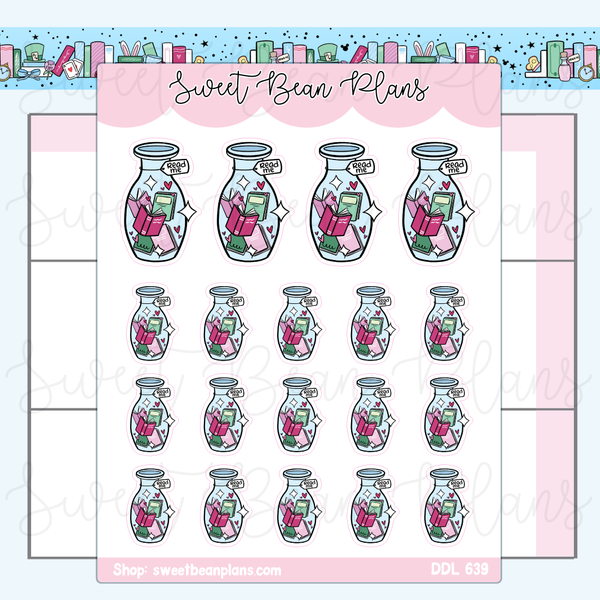 Read Me Doodles Vinyl Planner Stickers | Ddl 639 – Sweet Bean Plans